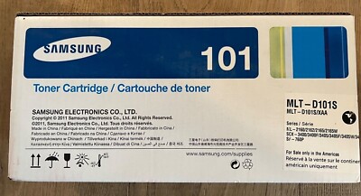 Genuine Samsung 101 BLACK Toner OEM Printer Cartridge Factory Sealed ...