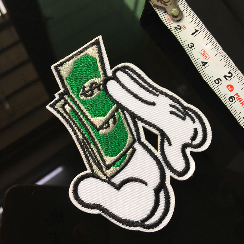 Lucky Money Dollar Patches Embroidery Sewing Applique DIY Iron On ...