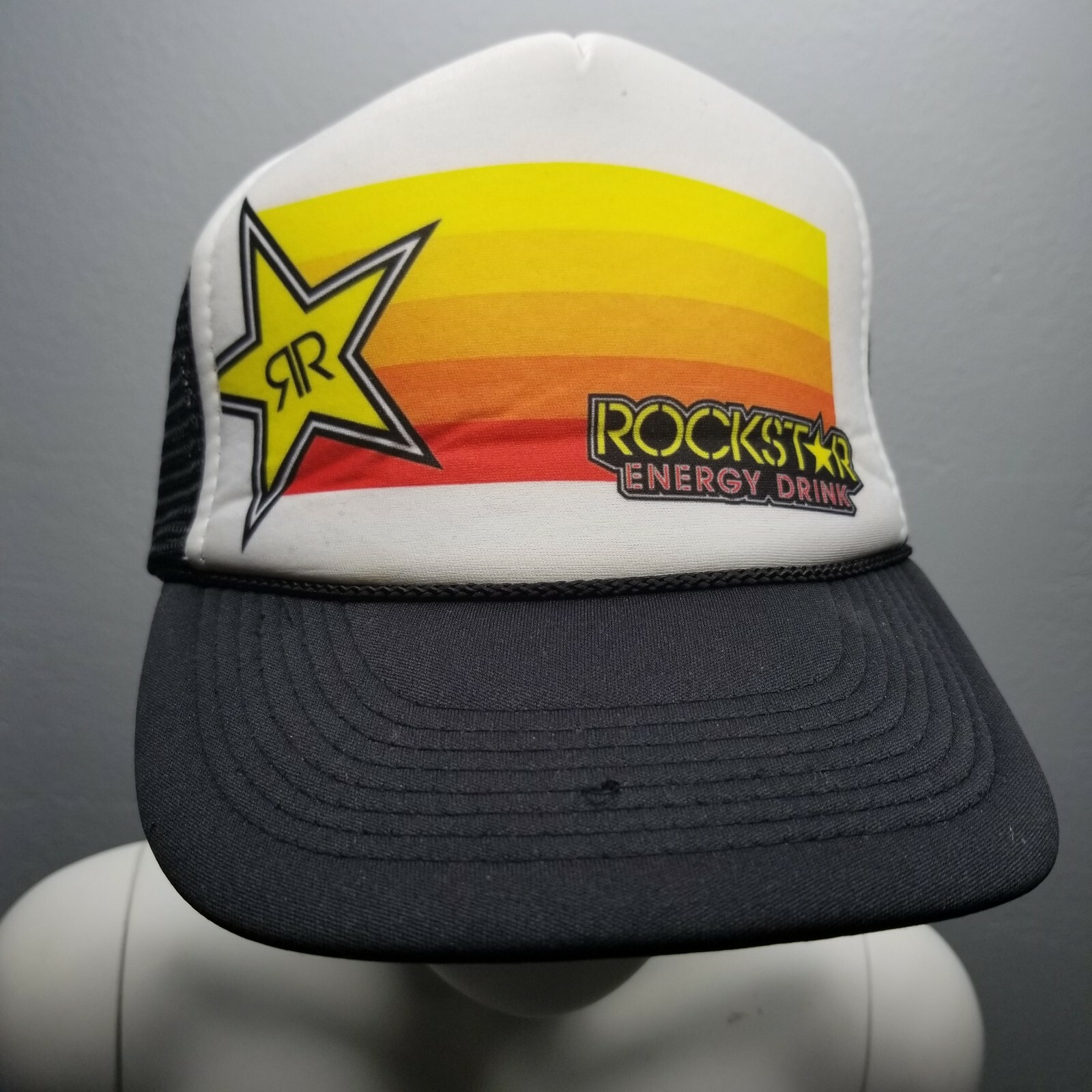 Retro ROCKSTAR Energy Drink Baseball Adjustable Snapb… - Gem