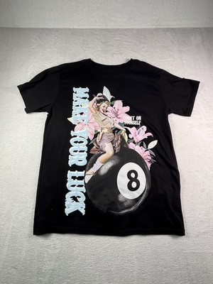 RGSTR Black Limited Edition "Make your Luck " Shirt Size Medium Men's T ...