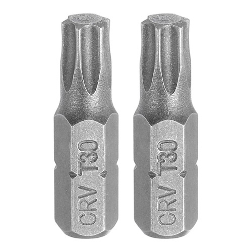 2pcs 1/4" Hex Shank T30 Head 1" Length Torx Screwdriver Bit ...