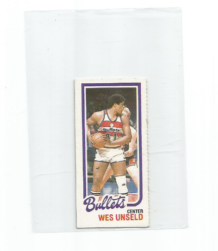 WES UNSELD (Washington Bullets) 1980-81 TOPPS SEPERATED CARD #251 | eBay
