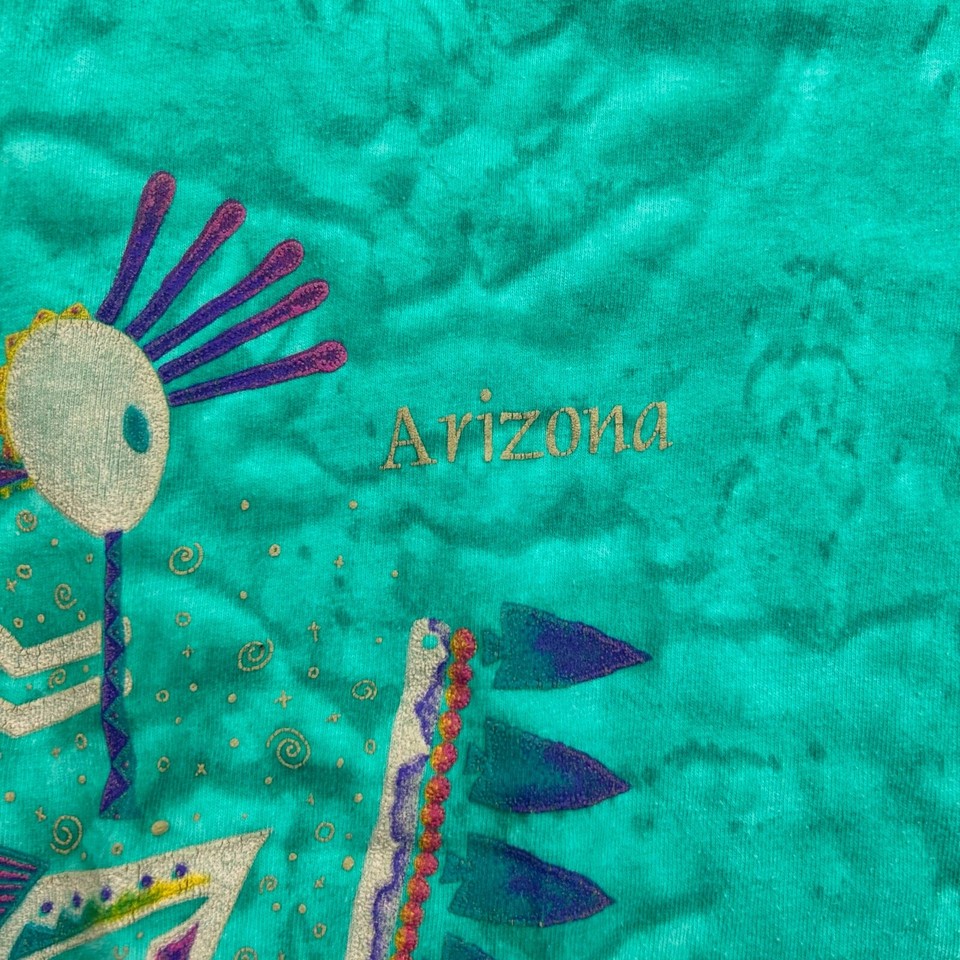 Vintage Arizona Shirt Adult 2XL Green Tie Dye Native American Art Folk ...