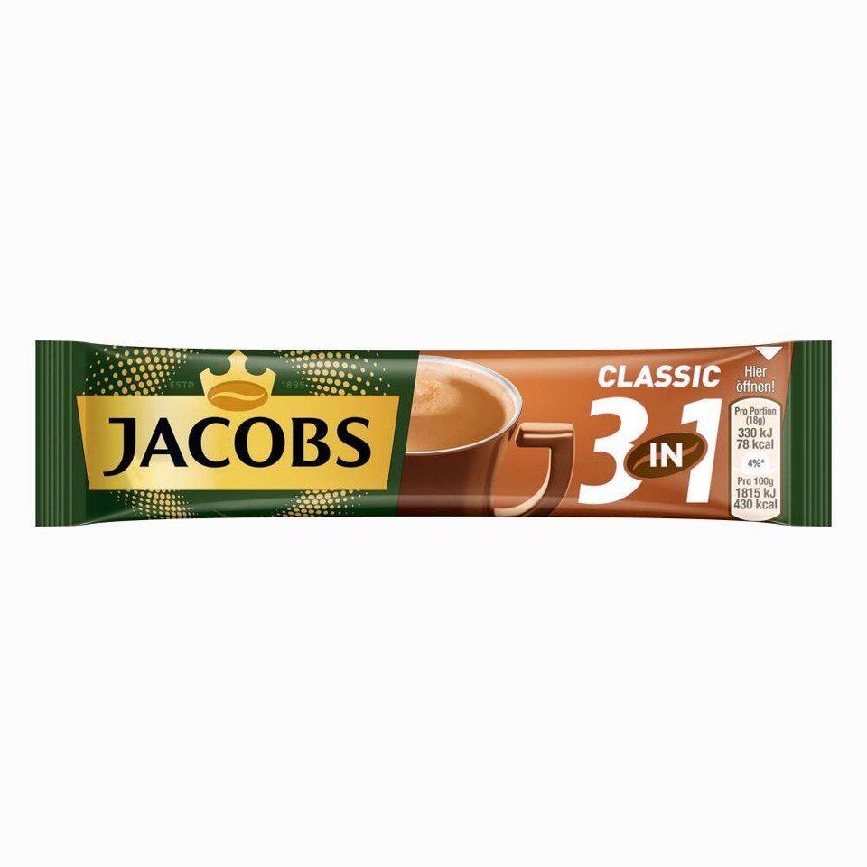 Jacobs 3in1 Instant Coffee Sticks, Pack of 3, 3 x 10 Single Servings | eBay