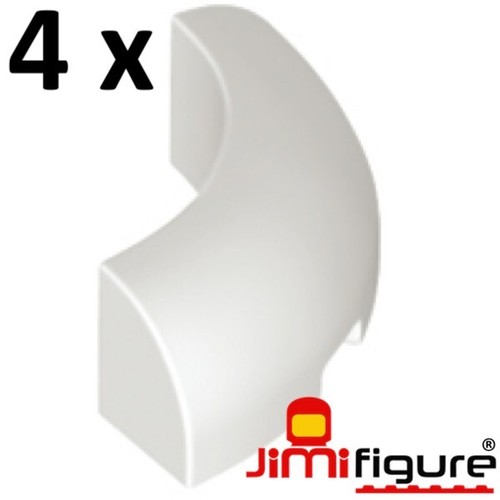 NEW 4 x LEGO Brick Round Corner 3x3 No Edge Studs 45 Degree White 65617 ...