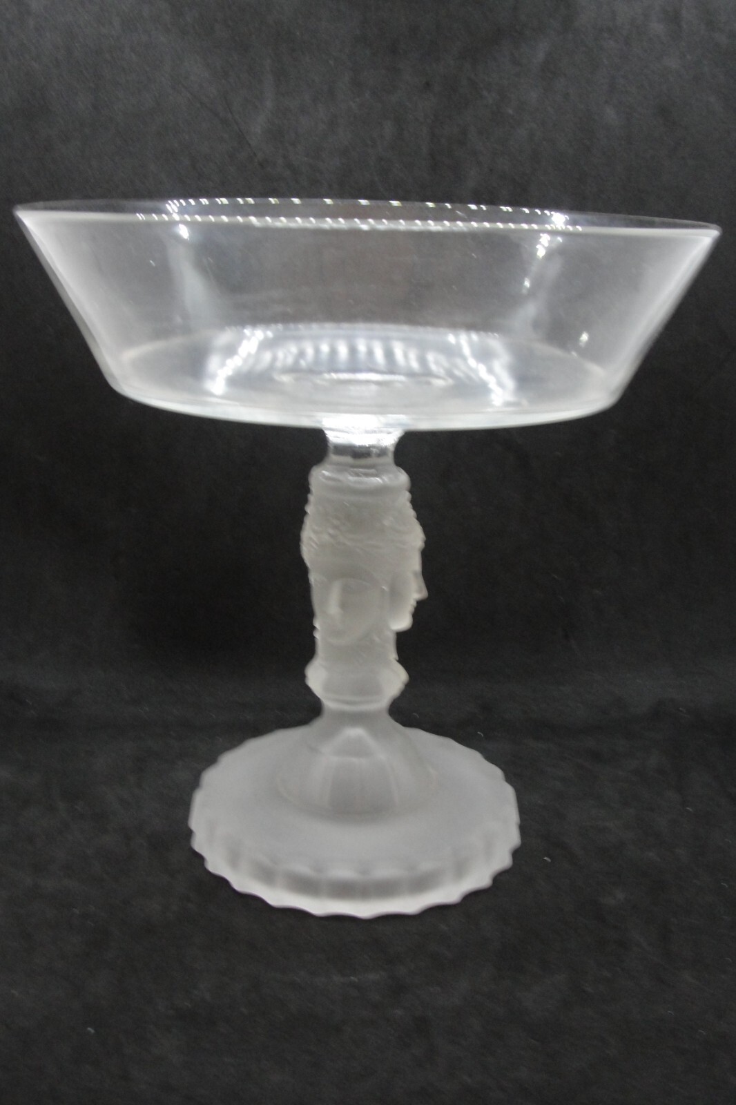 EAPG George Duncan Glass Co's Three Face Compote | eBay