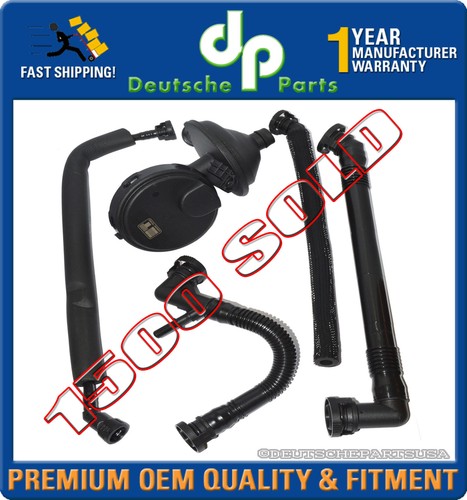 PCV CRANKCASE VENT VALVE AND BREATHER HOSE KIT for BMW E46 325i 330i ...