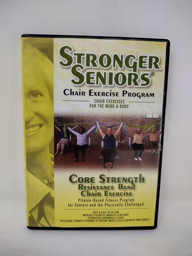 Stronger Seniors - Core Strength (DVD) Chair Exercise Program With Band ...