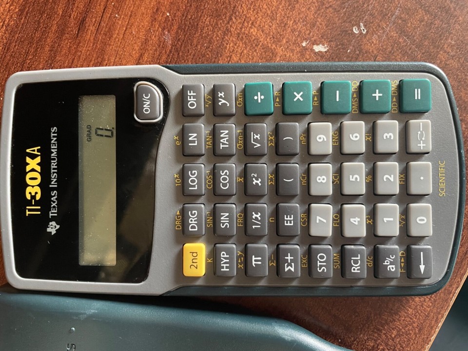 Texas Instruments TI-30Xa Scientific Calculator | eBay