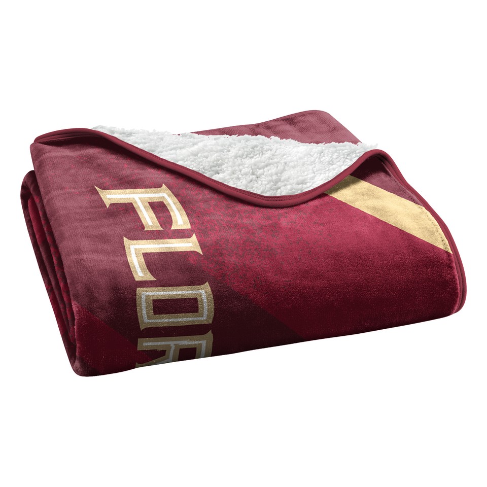 Northwest NCAA Florida State Seminoles Silk Touch Sherpa Throw Blanket ...