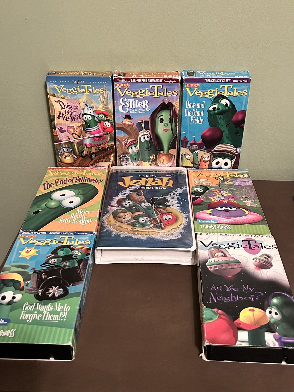 Lot Of 8 VEGGIE TALES VHS Tapes Lessons Including Some Rare | eBay