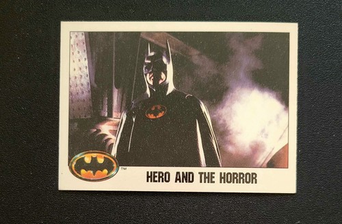 TOPPS BATMAN (1989 Series 1) #33 "THE HERO & THE HORROR" Trading Card ...
