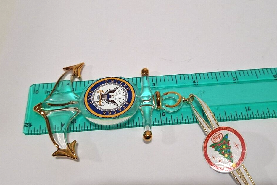 Glass Baron Navy Anchor Ornament Graduation Gift Veteran Christmas ...