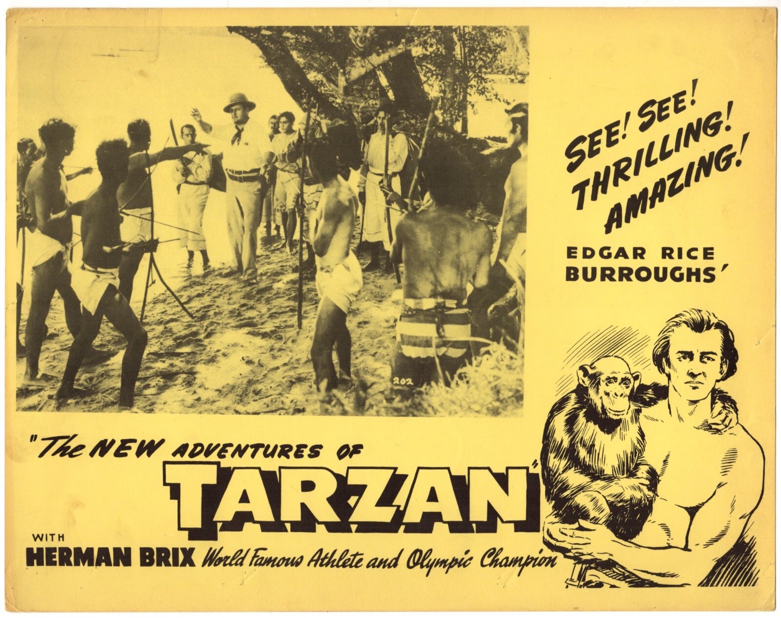 *THE NEW ADVENTURES OF TARZAN (1935) Herman Brix (Bruce Bennett) Serial ...