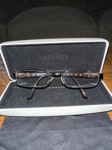 VERSACE MOD.1121 1061 53017 135 EYEGLASSES FRAME BROWN MADE IN ITALY | eBay
