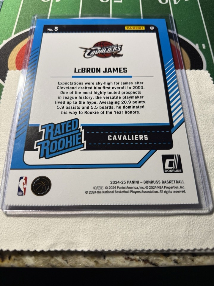 2024-25 Panini Donruss - Rated Rookie “Oversized” SP #5 LeBron James ...