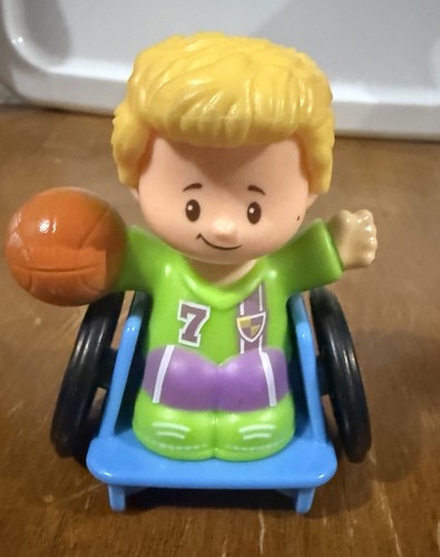 Fisher-Price Little People Figure Wheelchair Basketball Toy for Ages 1 ...