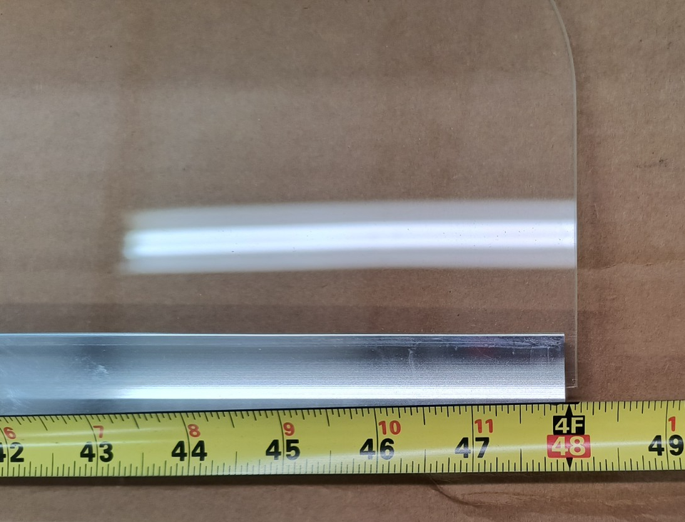 NOS Deflecta-Shield 9500 CC 48" Universal Clear Mini Truck Bug Shield ...