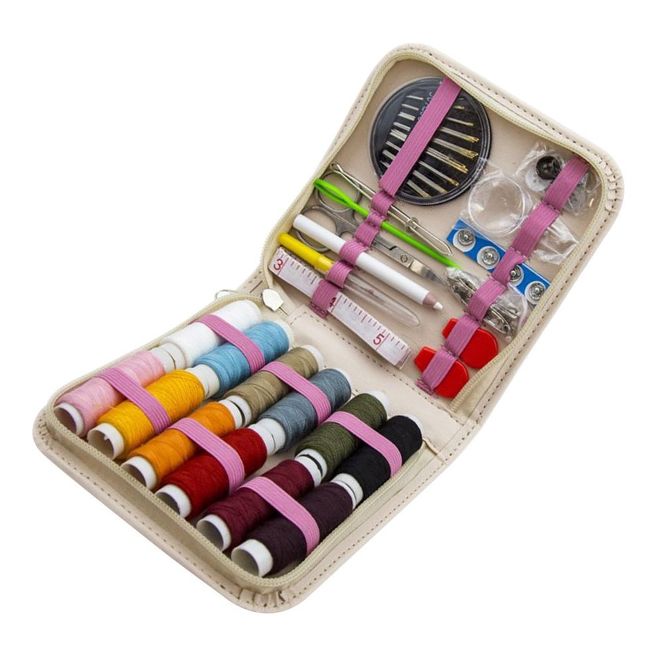 Portable Sewing Tool Set Stitching Tools Travel Needlework Kit ...