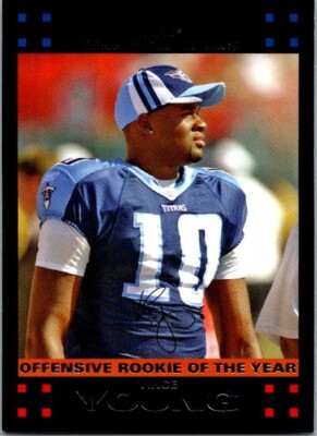 2007 Topps Vince Young Offensive Rookie Of The Year Insert Tennessee ...