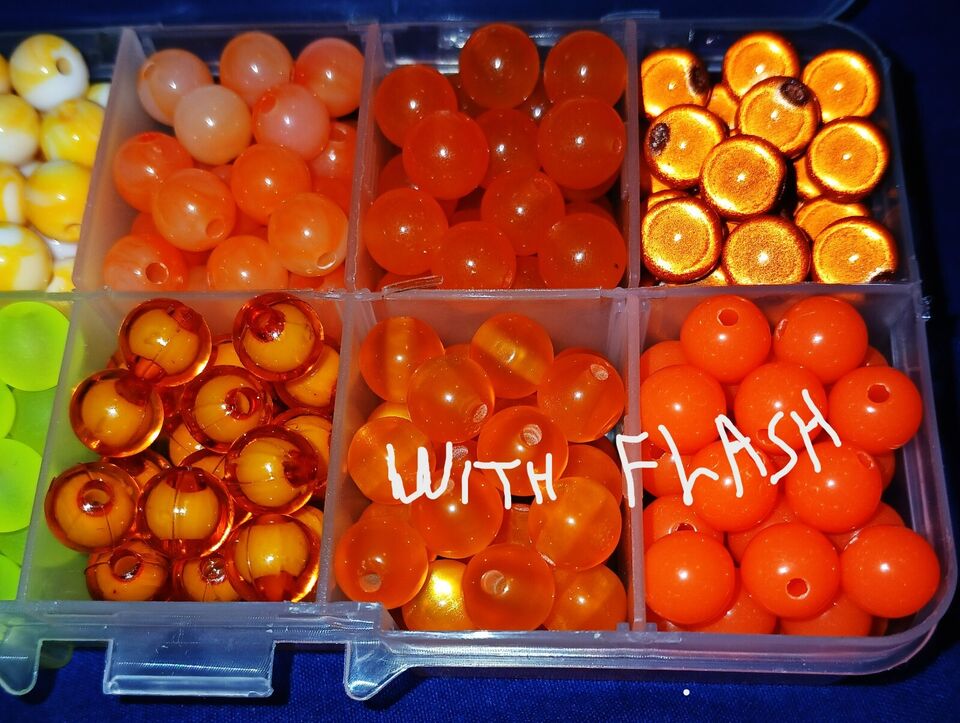 Premium Trout Salmon Steelhead Fishing Beads 8mm Assortment 10 Colors ...