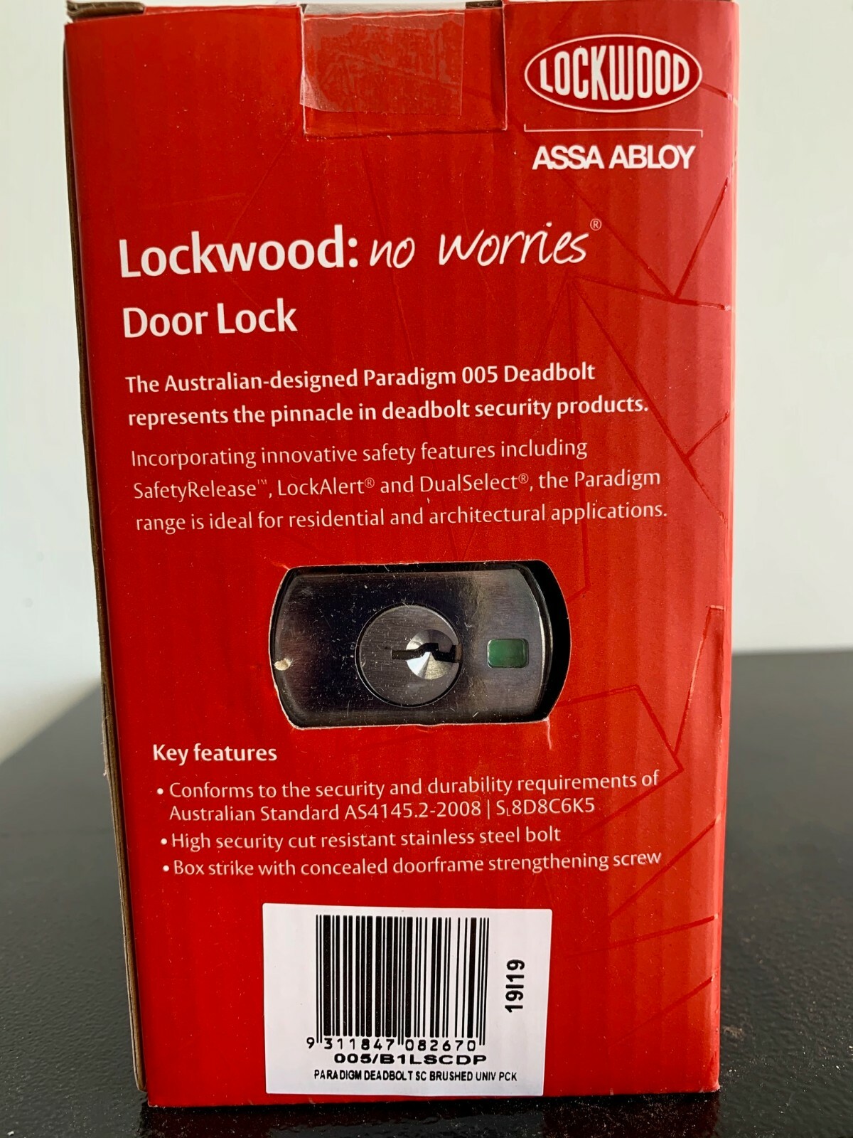 Lockwood 005 Deadlock Paradigm Lock Double Cylinder Deadbolt 005 ...