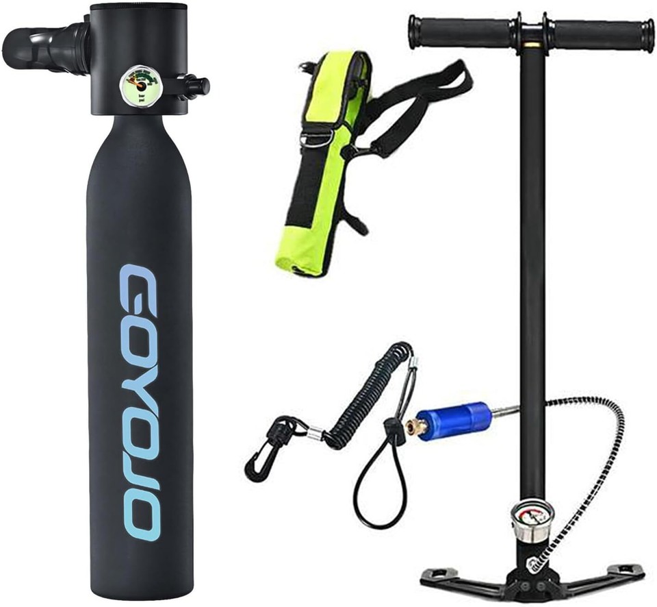 Scuba Diving Oxygen Tank Kit 0.5L/1L Cylinder Underwater Breather ...