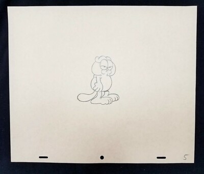 Garfield Original Production Drawing OPD Animation Art UF Cartoon ...
