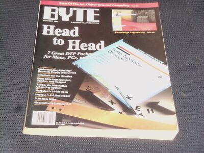 1990 OCTOBER BYTE MAGAZINE - HEAD TO HEAD COMPUTERS TECH - L 20854 | eBay