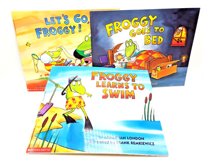 3 set: Froggy PB books: Let's Go, Learns to Swim & Goes to Bed by J ...