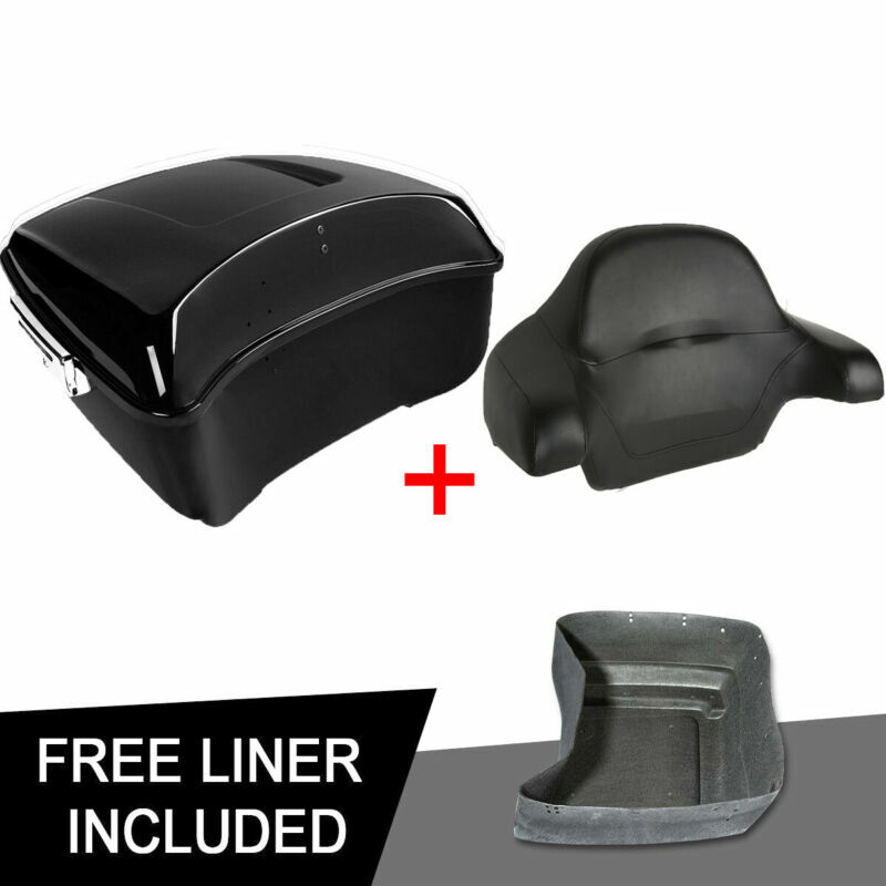 King Trunk Backrest Fit For Harley Touring Road Street Glide 14-25 | eBay