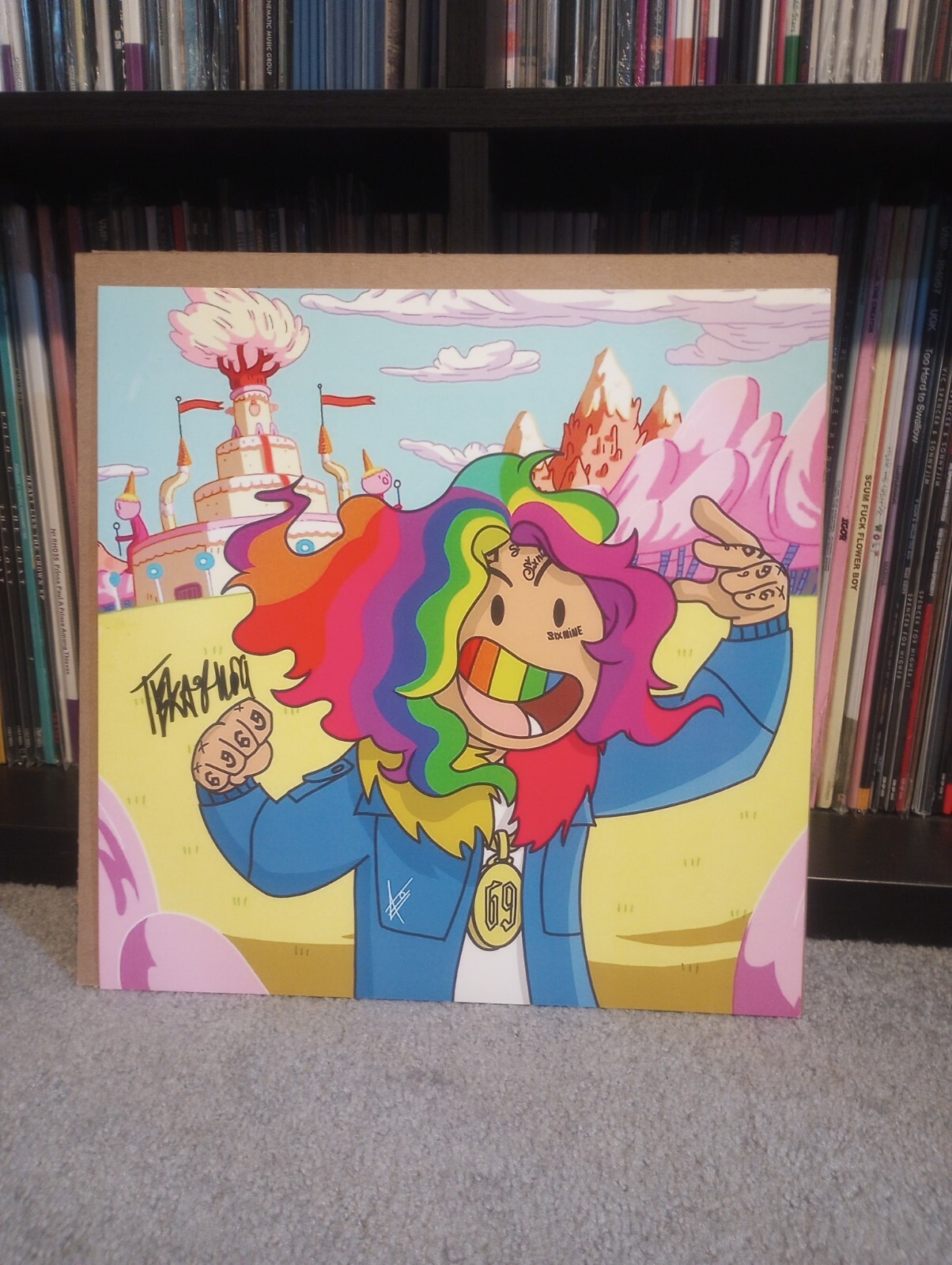 6ix9ine - Day 69: Graduation Day Tri-Color Vinyl Record Signed Litho ...