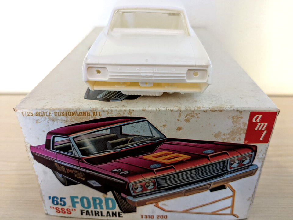 SUPER RARE! VINTAGE AMT 1965 FORD "SSS" FAIRLANE Model Kit T310 ...