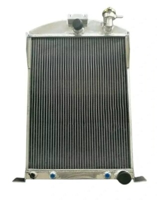 Aluminum Radiator FOR 1933 1934 33 34 Ford Car W/Chevy 350 V8 AUTO AT ...