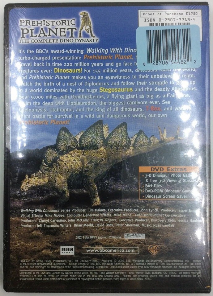 BBC Prehistoric Planet: The Complete Dino Dynasty (DVD, 2003) Brand New ...