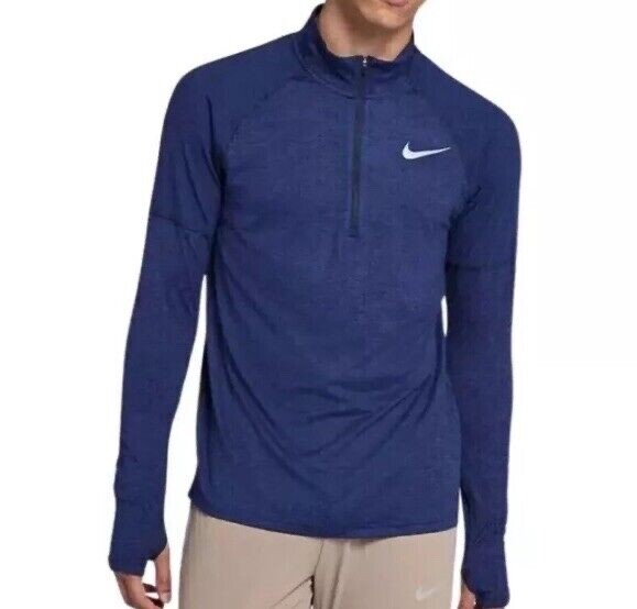 Nike Dri Fit Men's Size XXL Gray Element Running Half Zip Pullover ...