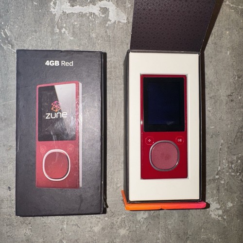Microsoft Zune RED ( 4 GB ) Digital Media Player with Box No Cord | eBay
