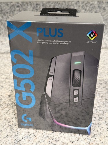 Logitech G502 X Plus LIGHTSPEED Wireless RGB Gaming Mouse in Black ...