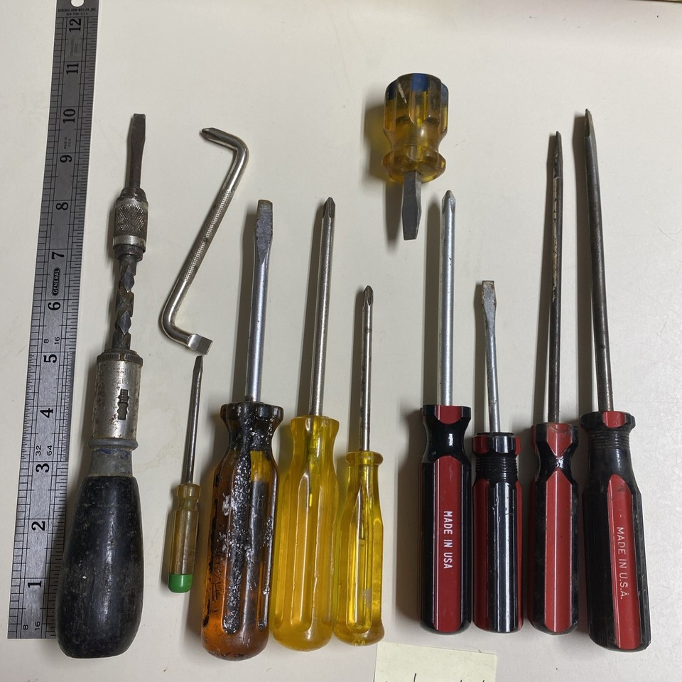 Mixed Lot of 11 Screwdrivers. Unbranded. See Photos & Description for ...