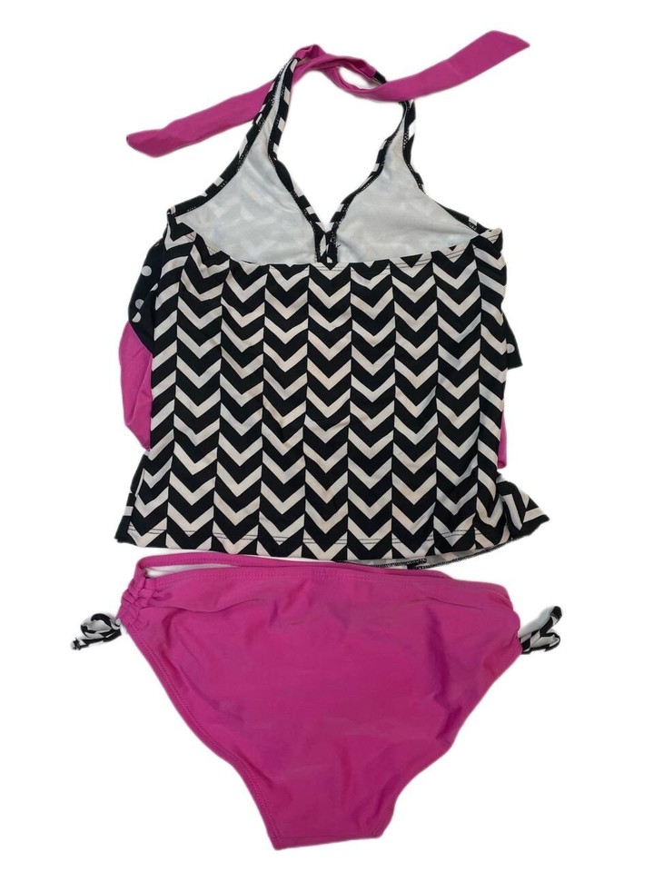 Jump 'n Splash Girl's Multicolor 2 Piece Swimsuit with Goggles Size 9/ ...