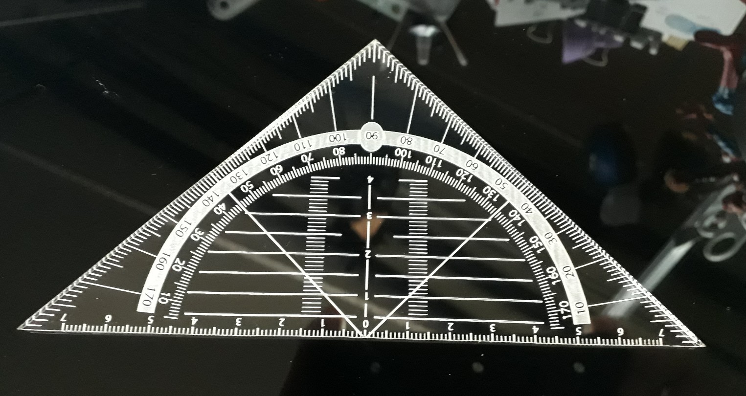Hobbyist Architect Acrylic Protractor Triangle Transparent Ruler | eBay