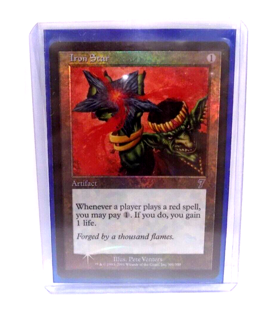Iron Star - Seventh Edition Light Play Foil Magic mtg LP - 1 + 1995 ...