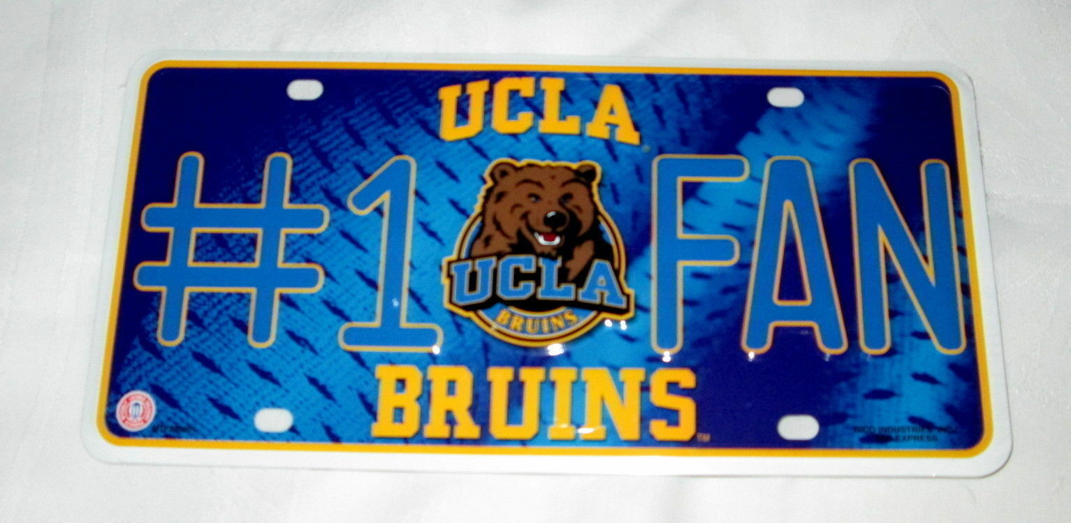 UCLA BRUINS #1 FAN EMBOSSED METAL LICENSE PLATE #04 - NEW | eBay