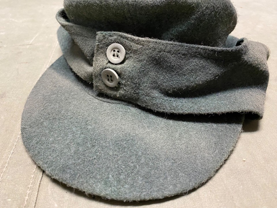 WWII GERMAN WAFFEN HEER ARMY M1943 WOOL COMBAT FIELD CAP-MEDIUM AGED ...