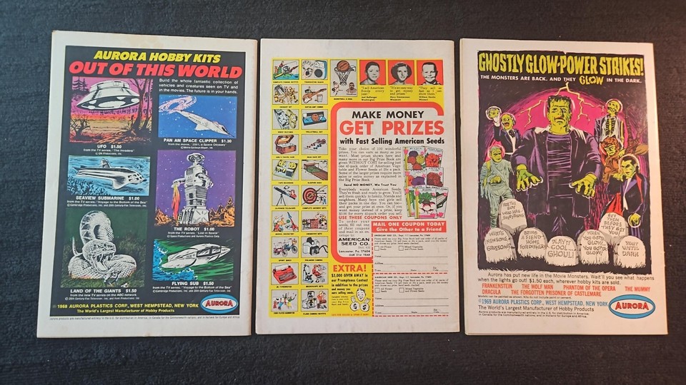 1968 DC COMICS LOT OF (3) SUPERMAN ACTION COMICS #369 #375 #376 ...