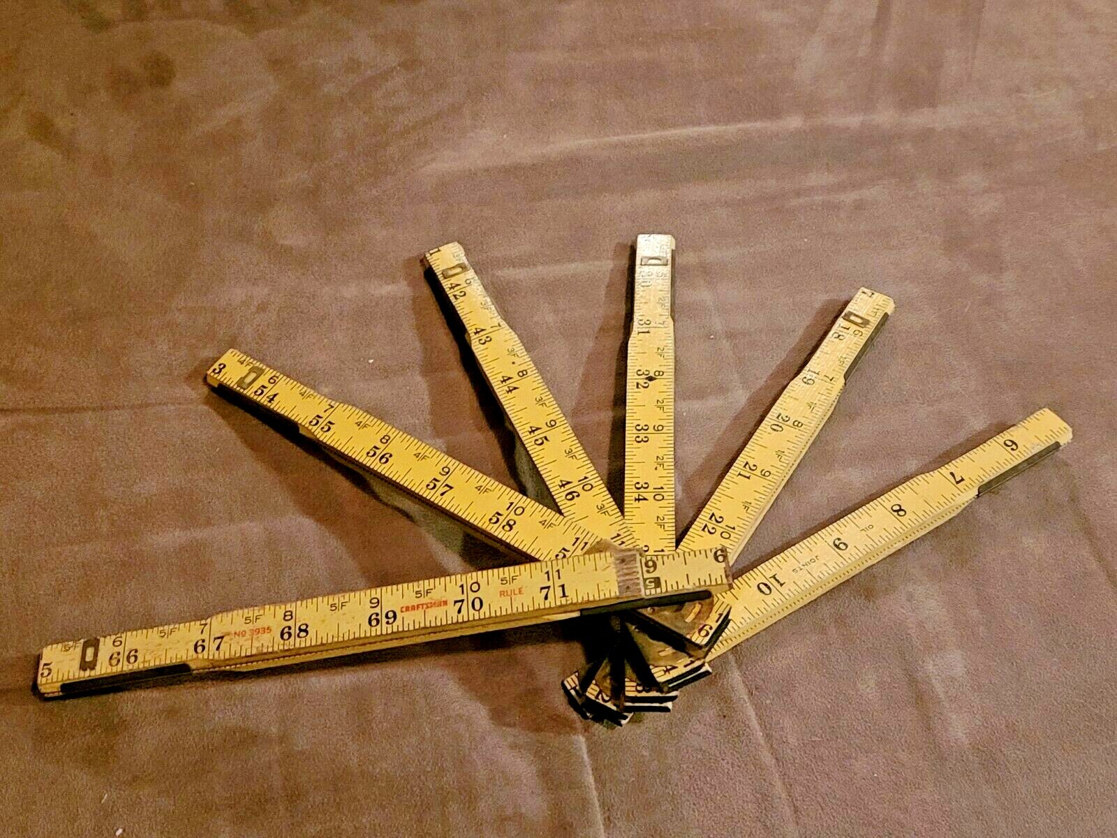 Vintage Craftsman 72" Folding Wood Ruler No. 3935 | eBay
