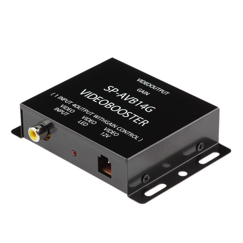 Video Signal Booster Splitter Amplifier 12V Easy Mounting Auto ...