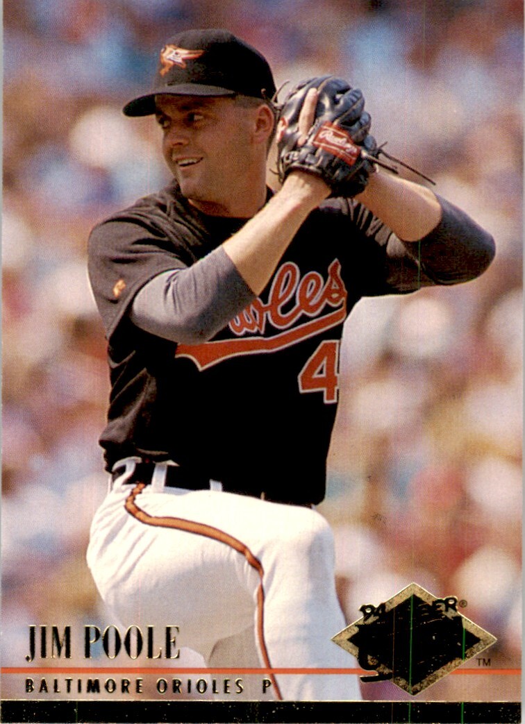 1994 Fleer Ultra Jim Poole Baltimore Orioles #8 MLB Baseball Card | eBay