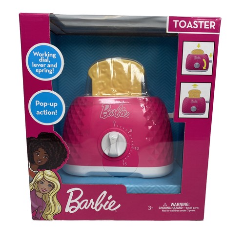 Barbie Toaster Popup Toast & Timer Pretend Play Toy Kitchen New Gift | eBay