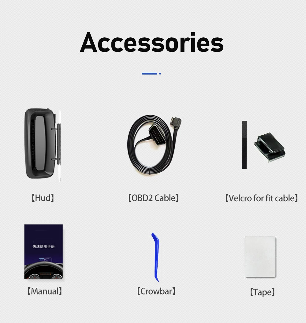 2023 HUD Mirror M41 Plus Head Up Display OBD2 Speed Projector Water ...